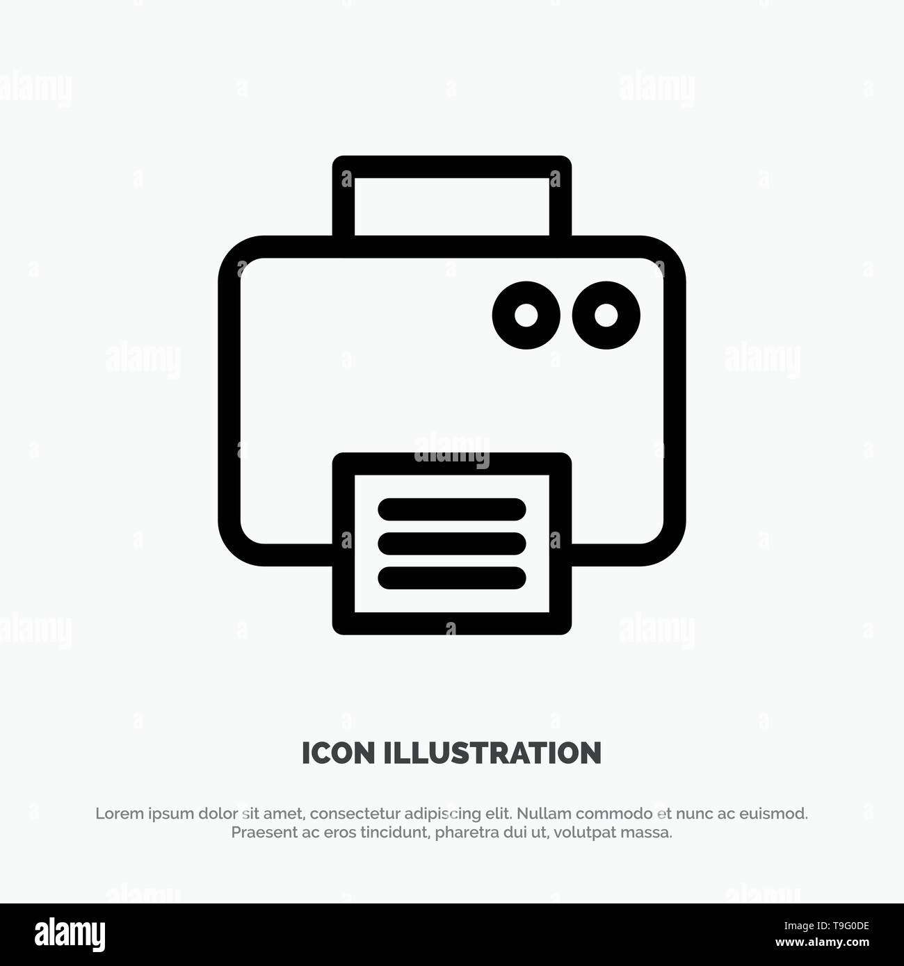 Printed printing Stock Vector Images - Alamy