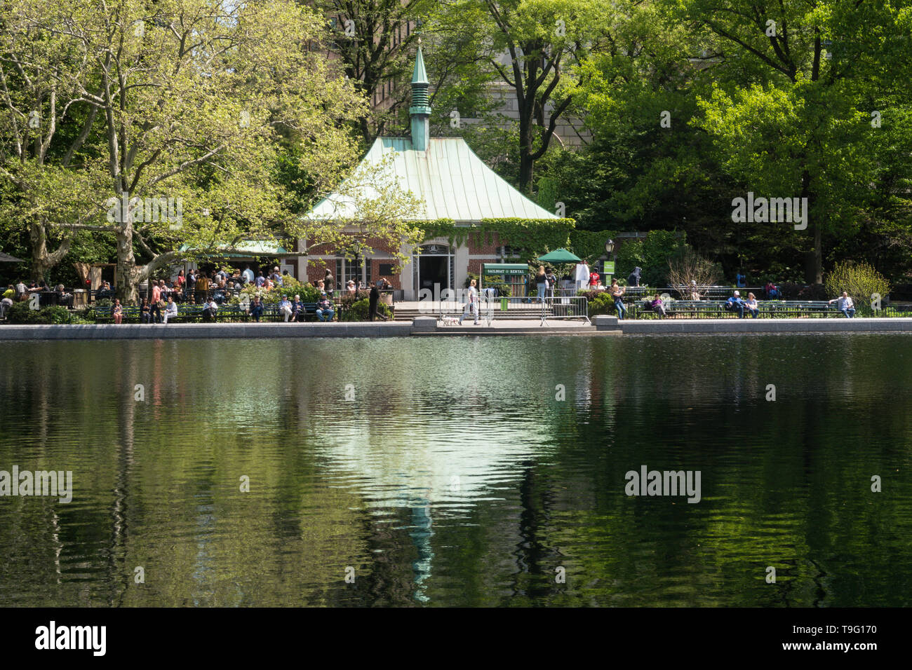 Conservatory Water in Central Park, New York City Stock Photo - Alamy