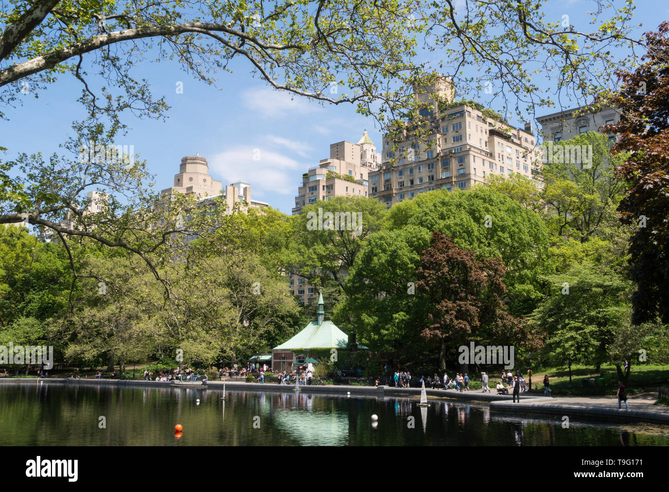 Conservatory Water in Central Park, New York City Stock Photo - Alamy