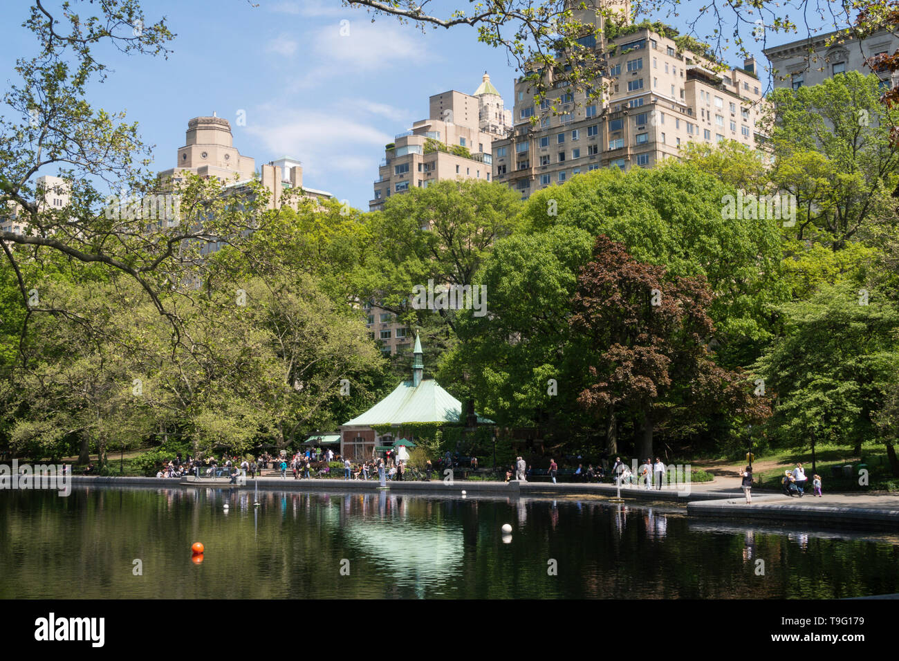 Conservatory Water in Central Park, New York City Stock Photo - Alamy
