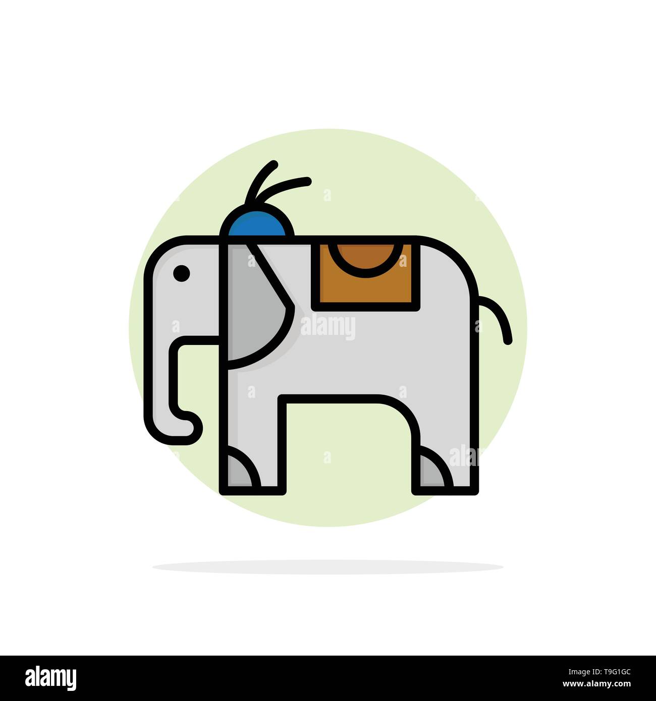 Elephant circle Cut Out Stock Images & Pictures - Alamy