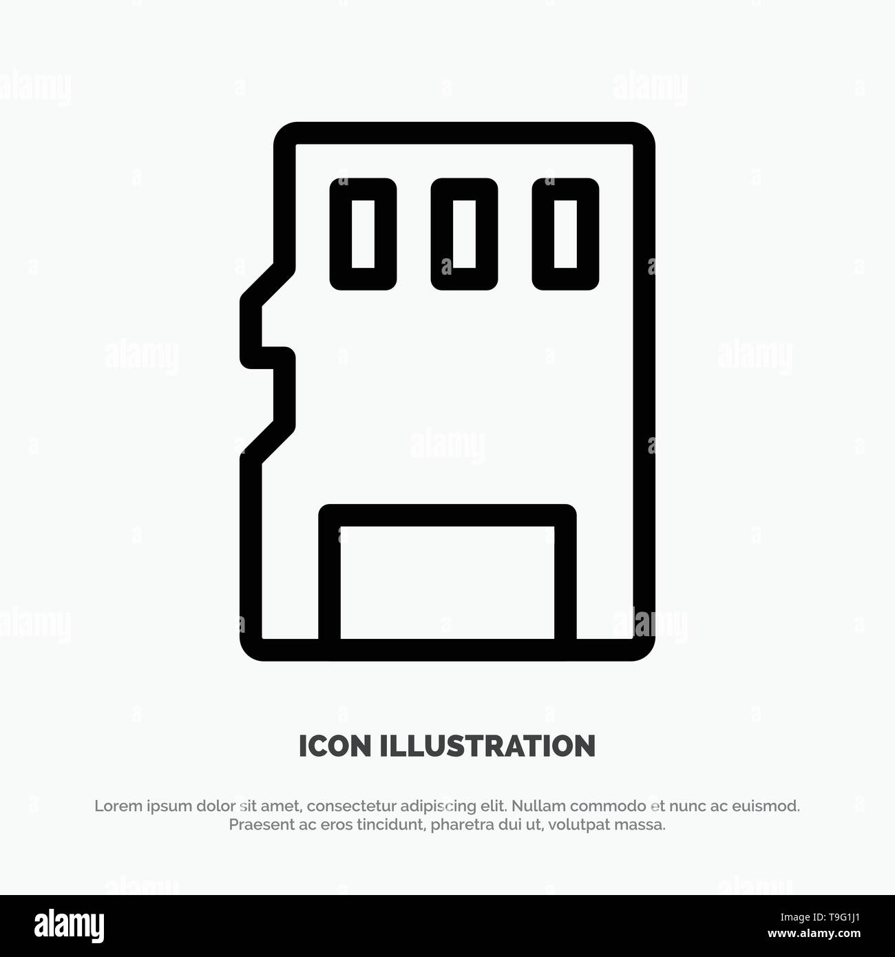 Micro memory card Stock Vector Images - Alamy