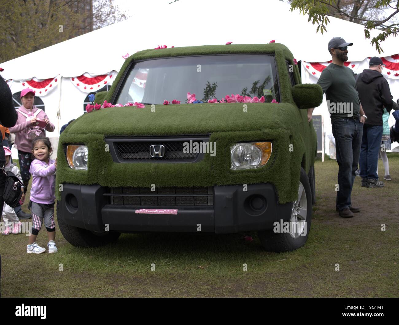 Tulip car at the 2019 Canadian Tulip Festival, Ottawa, Ontario, Canada ...