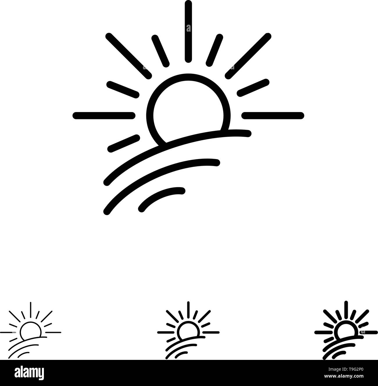 Brightness of sun Black and White Stock Photos & Images - Alamy