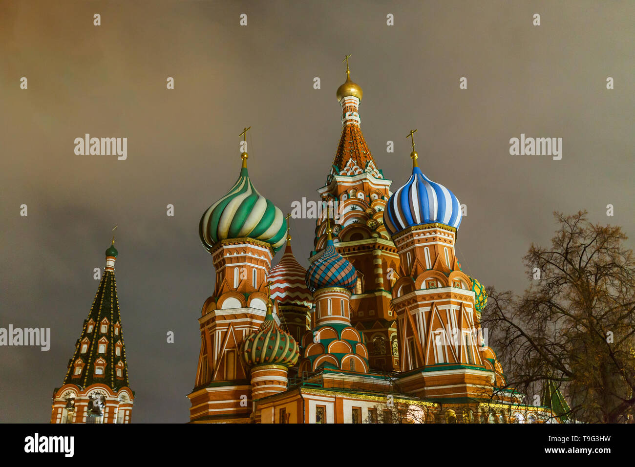 Picture of cathedral with colorful domes Stock Photo - Alamy