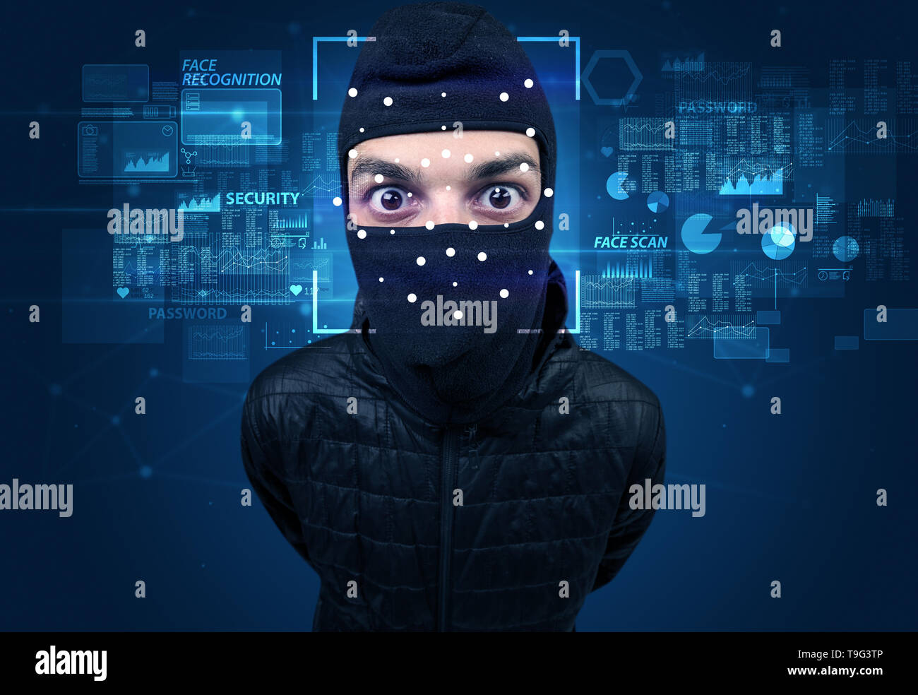 Digital Face Recognition System concept Stock Photo - Alamy