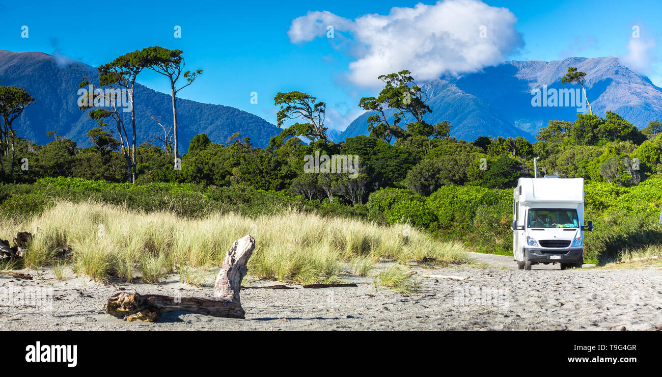 Freedom Camping New Zealand Stock Photo - Alamy
