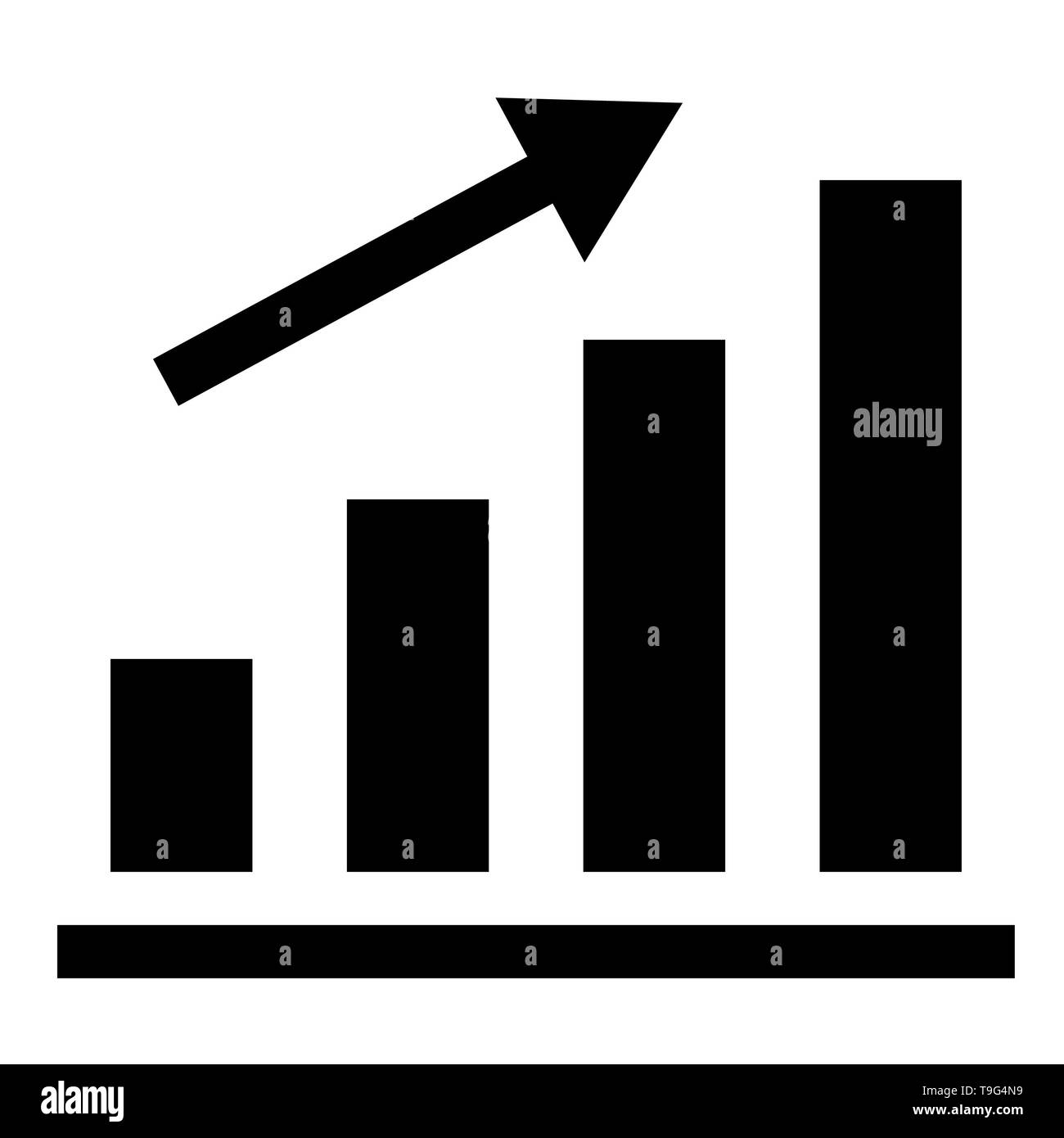 Growth Icon, Vector Illustration, Business Outline Stock Photo - Alamy