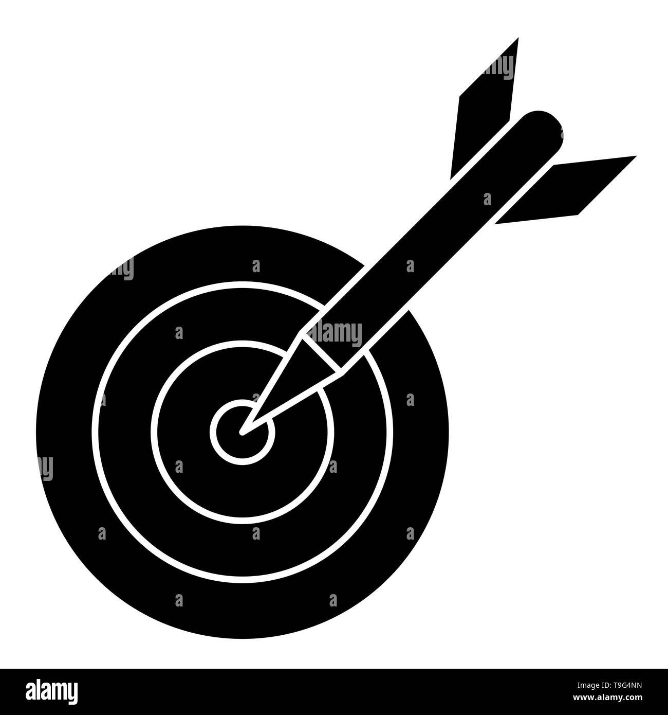 Target Icon, Vector Illustration, Business Outline Stock Photo - Alamy
