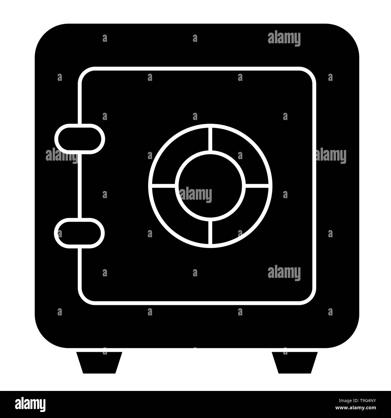 Safe Icon, Vector Illustration, Business Outline Stock Photo - Alamy