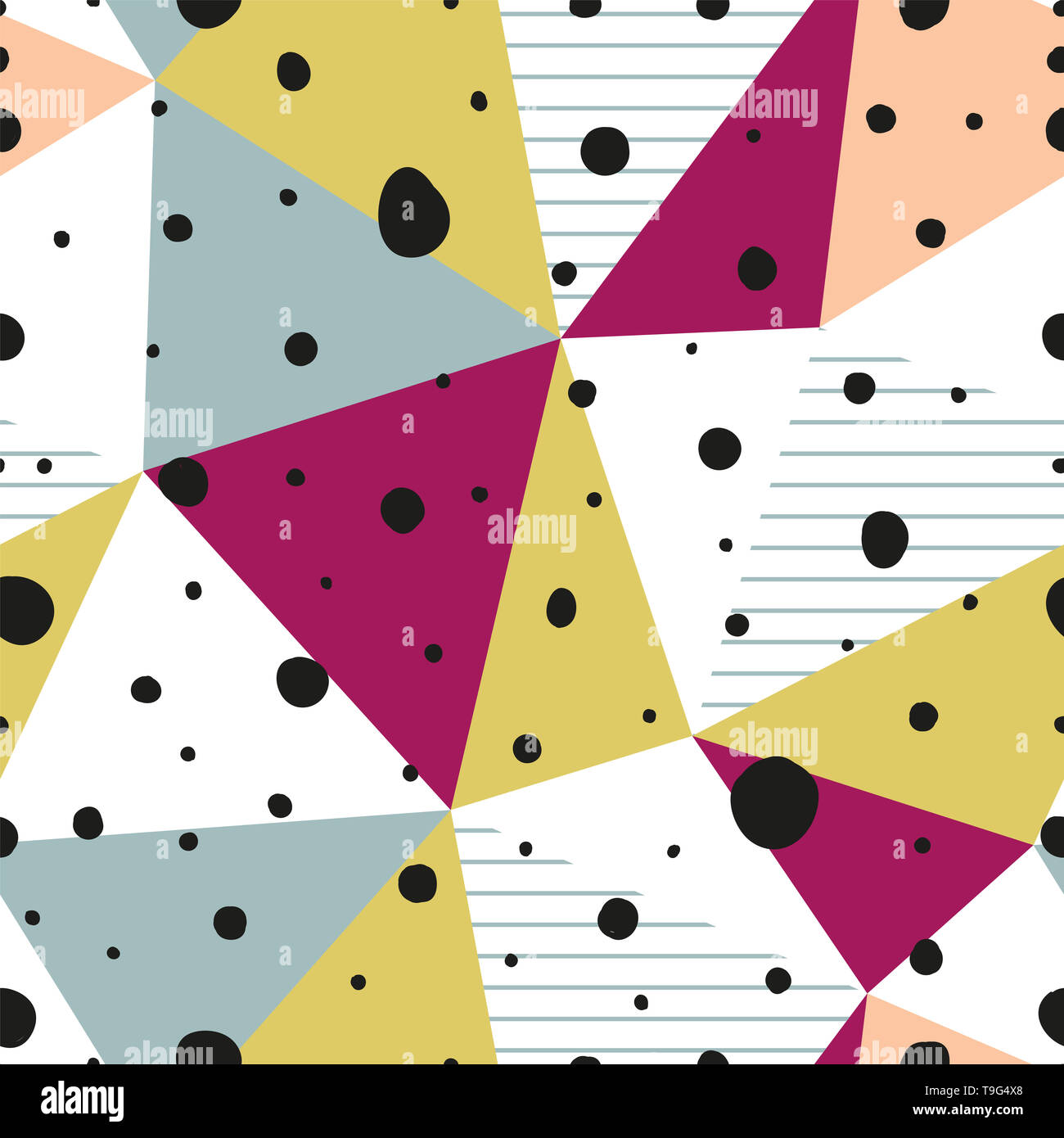 Abstract hand draw dots pattern in black and white. Concept composing ...