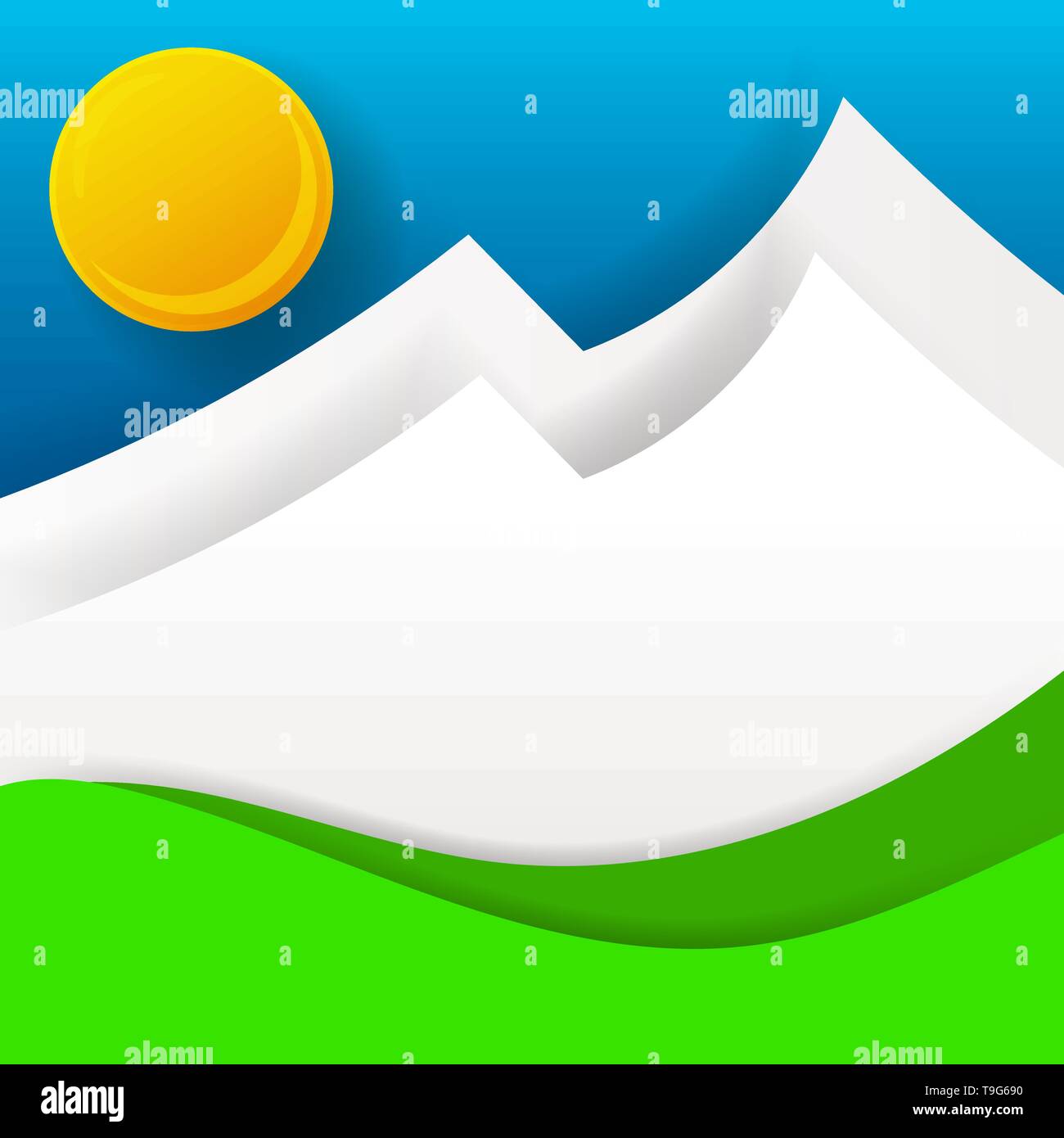 Cut scenery for wallpaper Stock Vector Images - Alamy
