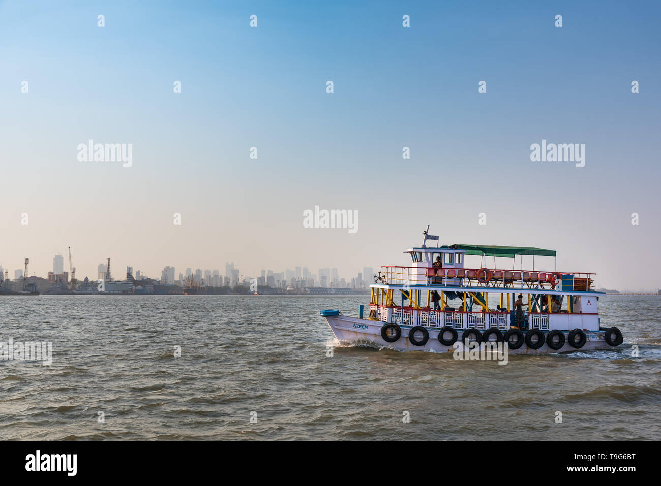 Mumbai boat ride, India Stock Photo - Alamy