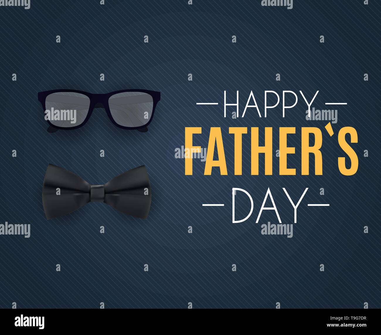 Happy Fathers Day Background. Best Dad Vector Illustration EPS10 Stock ...