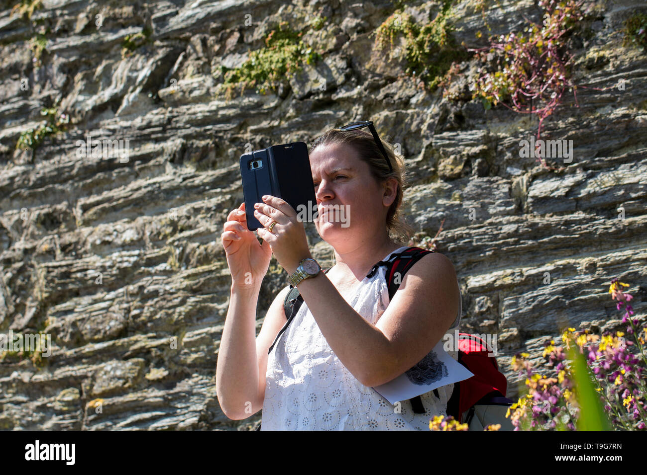 The seaside home of inventor Otto Overbeck, the gardens and house are ...