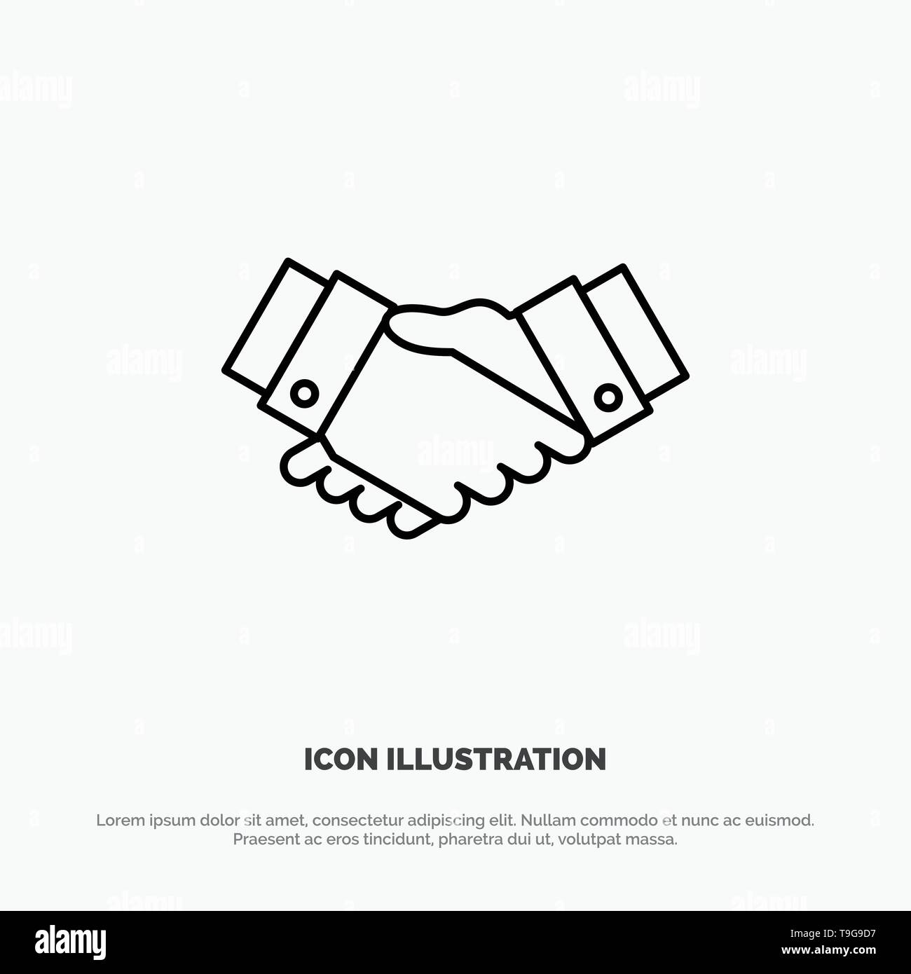 Deal handshake Stock Vector Images - Alamy