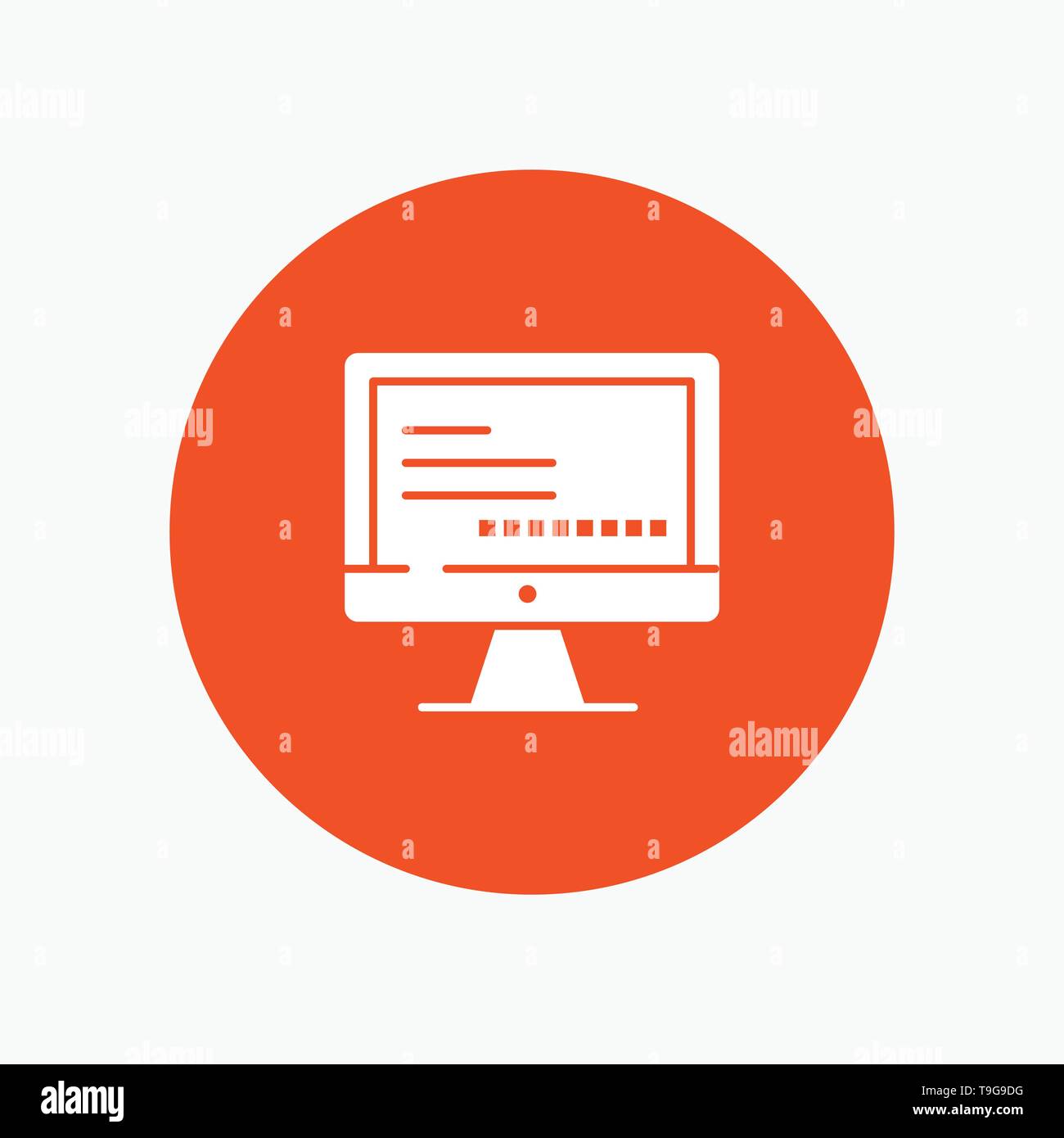 Computer monitor and code and green Stock Vector Images - Alamy