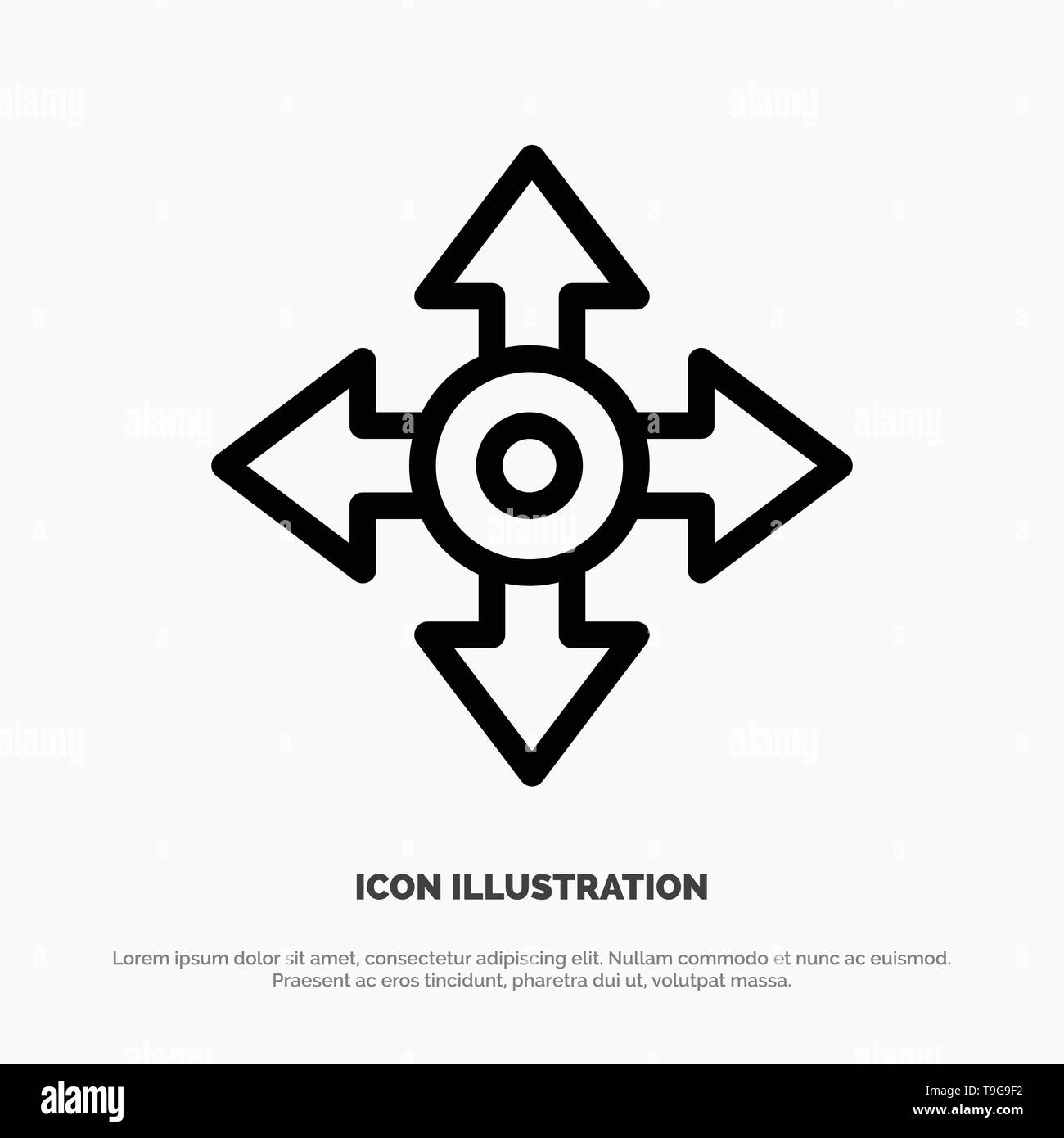 Arrow map Stock Vector Images - Alamy