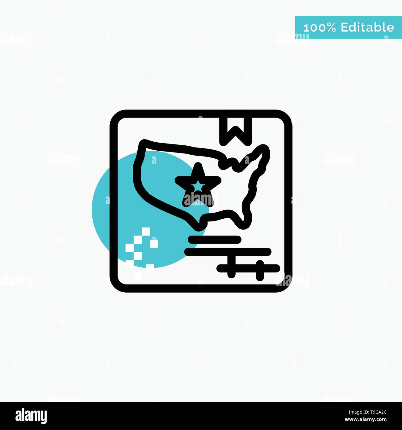 Illustration circle shape land area Stock Vector Images - Alamy