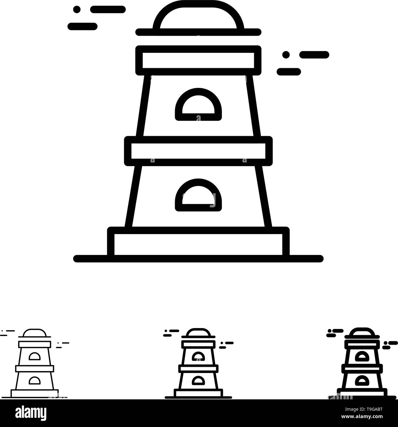 Thin tower Stock Vector Images - Alamy