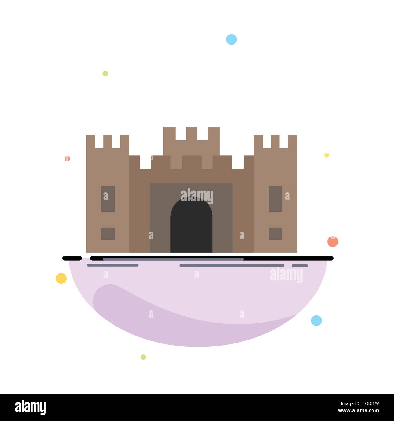 Old military fort Stock Vector Images - Alamy