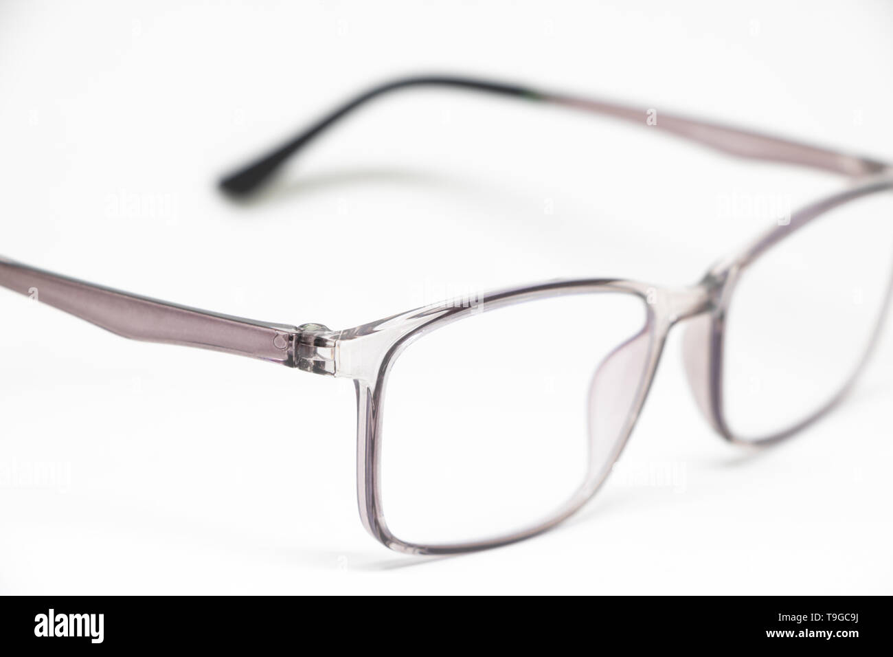 Clear lens frame For those with long-sighted Stock Photo - Alamy