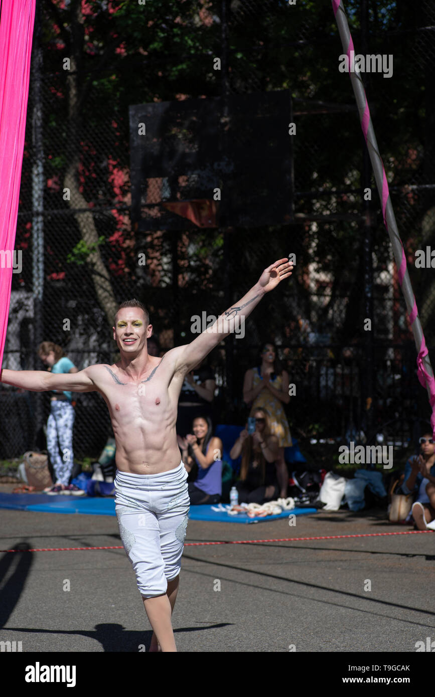 Acrobatic Performers with the 13'th Annual Dance Parade and Festival ...