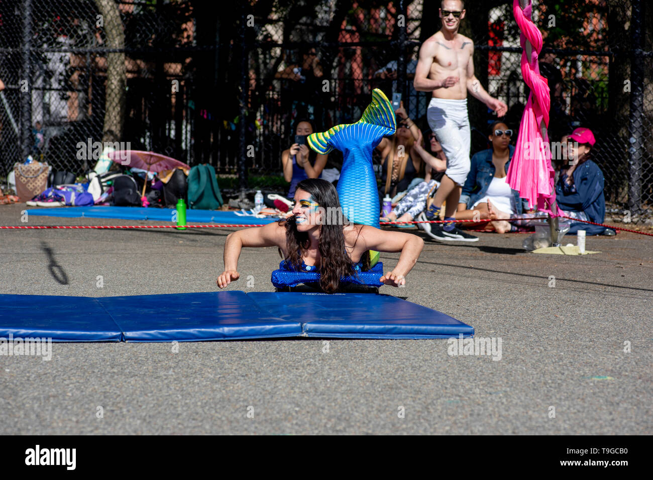 Acrobatic Performers with the 13'th Annual Dance Parade and Festival ...