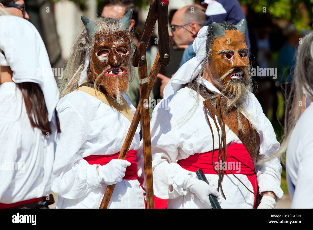Iberian Mask International Festival (FIMI) . Parade of costumes and ...