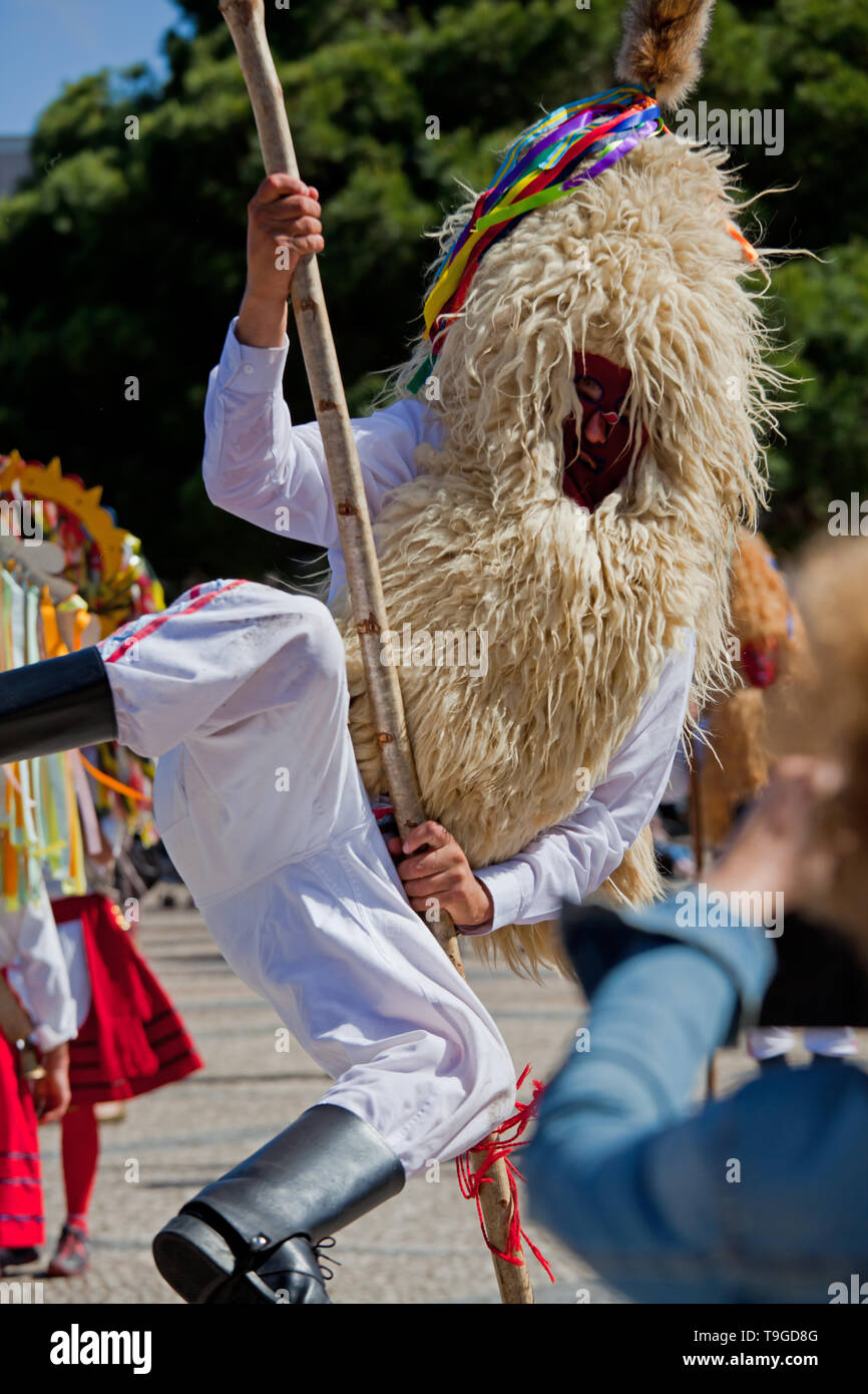 Iberian Mask International Festival (FIMI) . Parade of costumes and ...