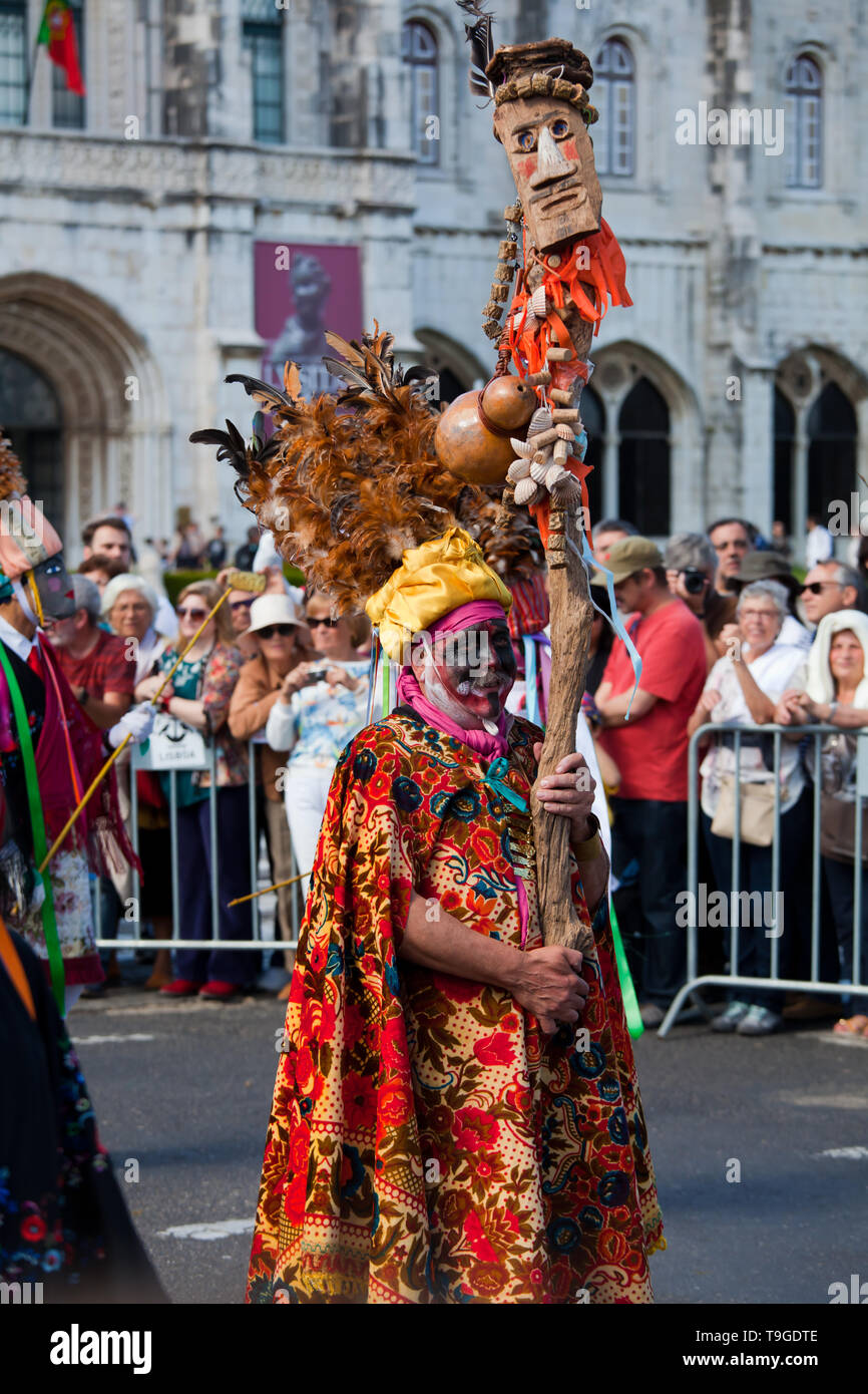 Iberian Mask International Festival (FIMI) . Parade of costumes and ...