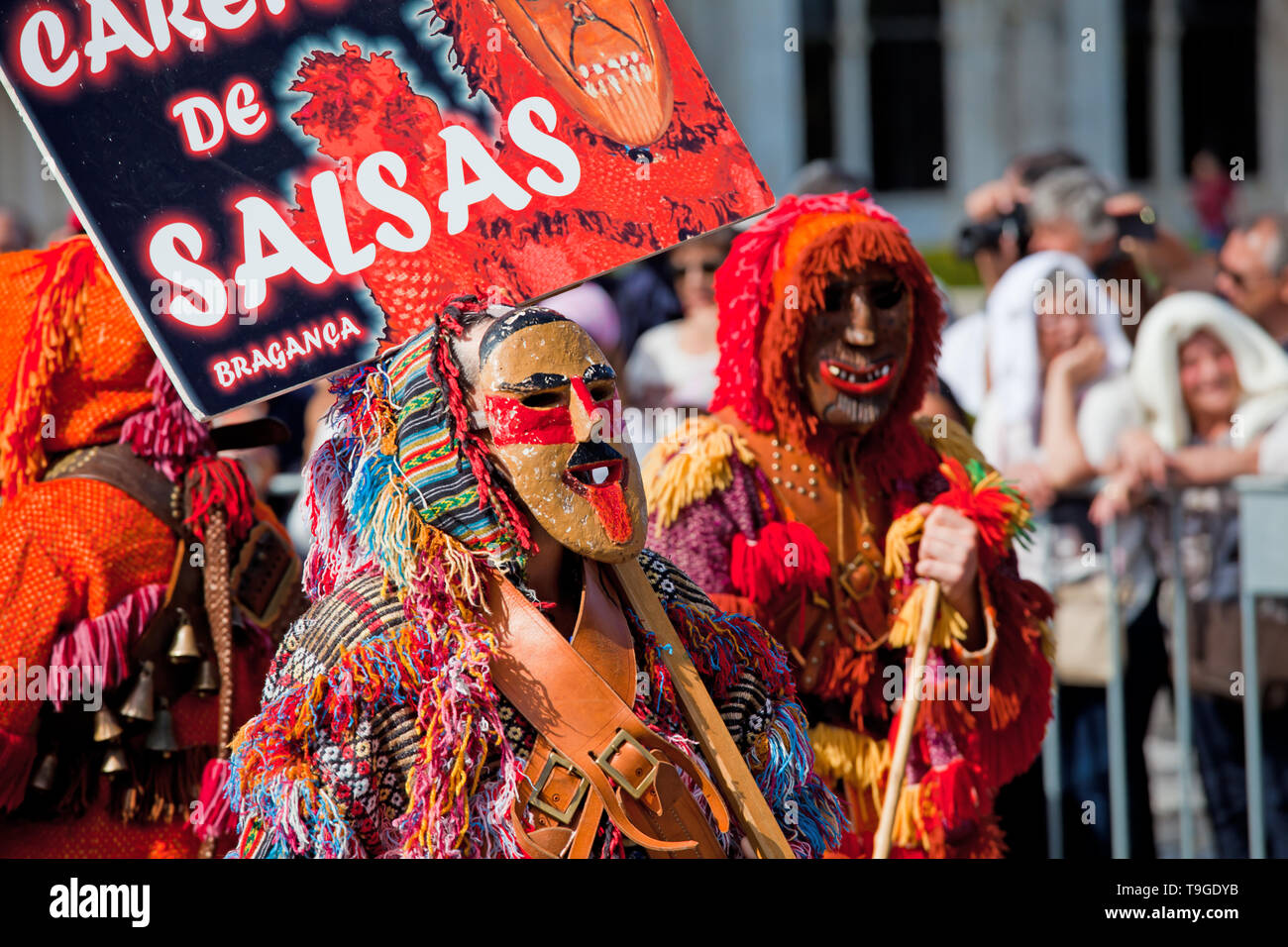 Iberian Mask International Festival (FIMI) . Parade of costumes and ...