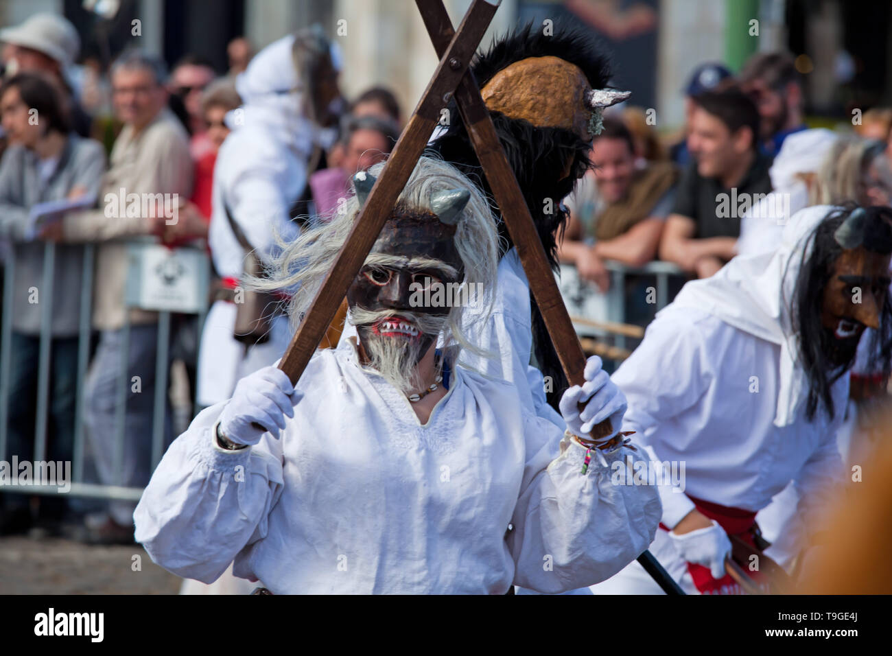 Iberian Mask International Festival (FIMI) . Parade of costumes and ...