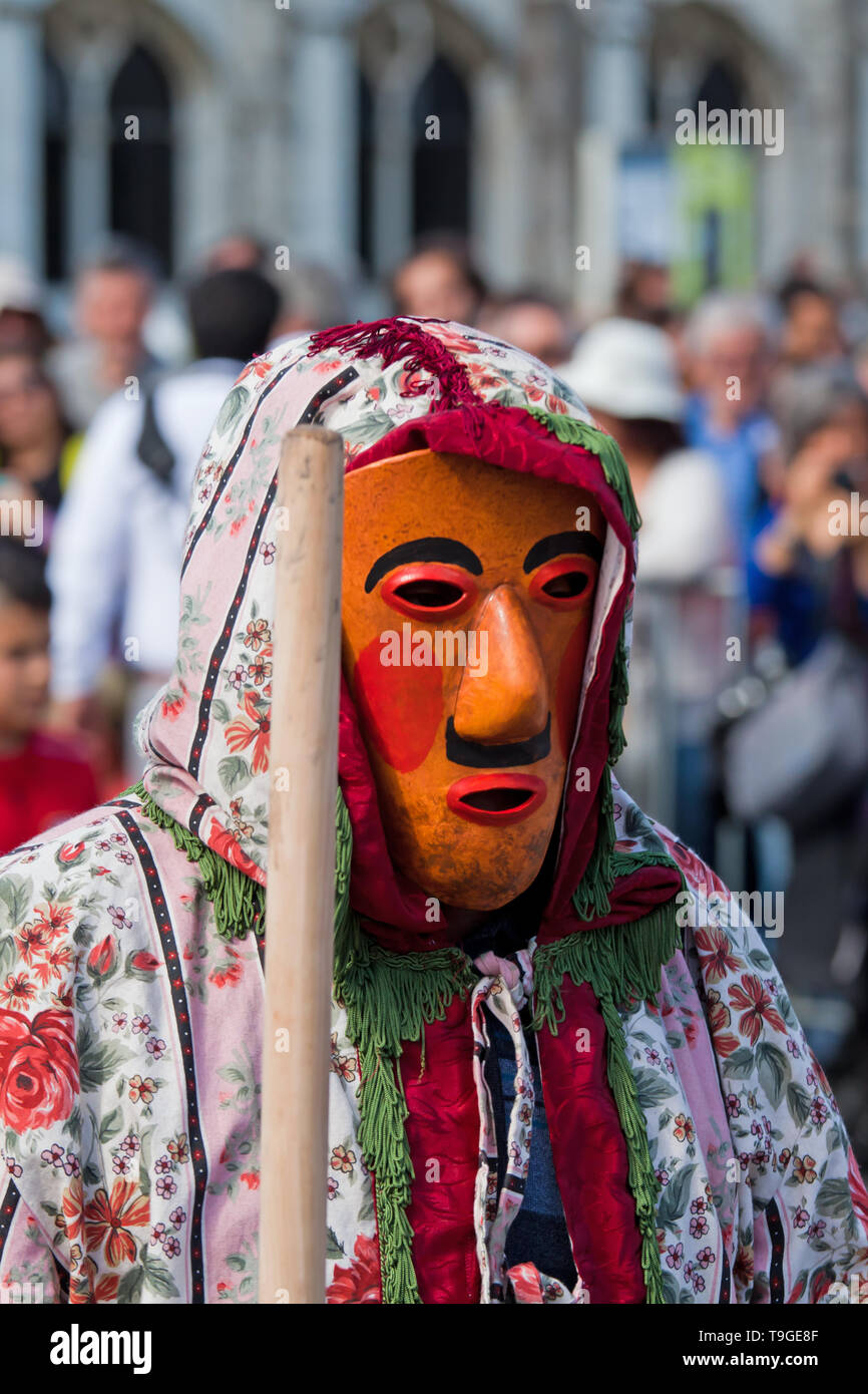 Iberian Mask International Festival (FIMI) . Parade of costumes and ...