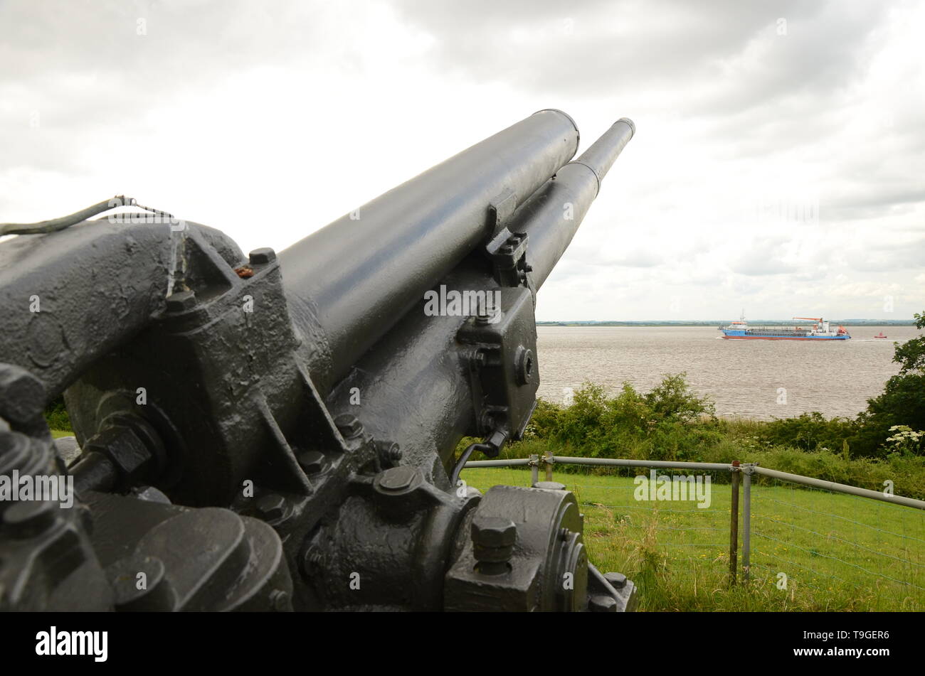 Fort Paull Museum, gun battery, artillery, coastal fortifications Stock ...