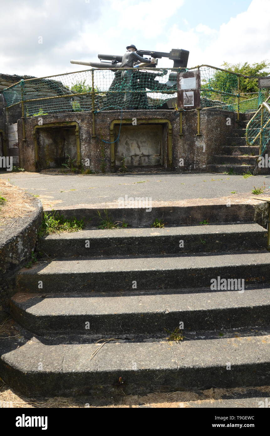 Ww1 and ww2 gun battery hi-res stock photography and images - Alamy