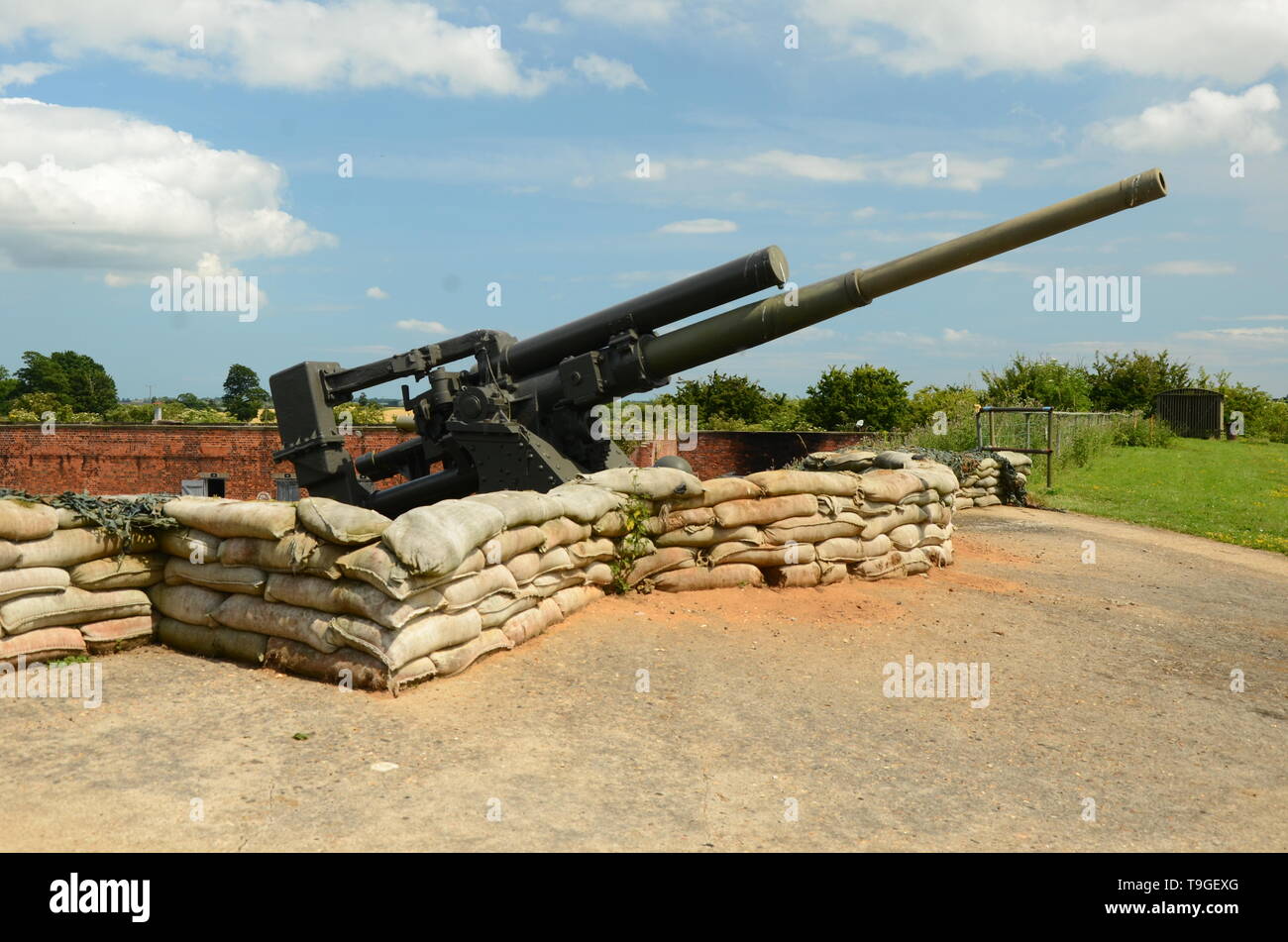Fort Paull Museum, gun battery, artillery, coastal fortifications Stock ...