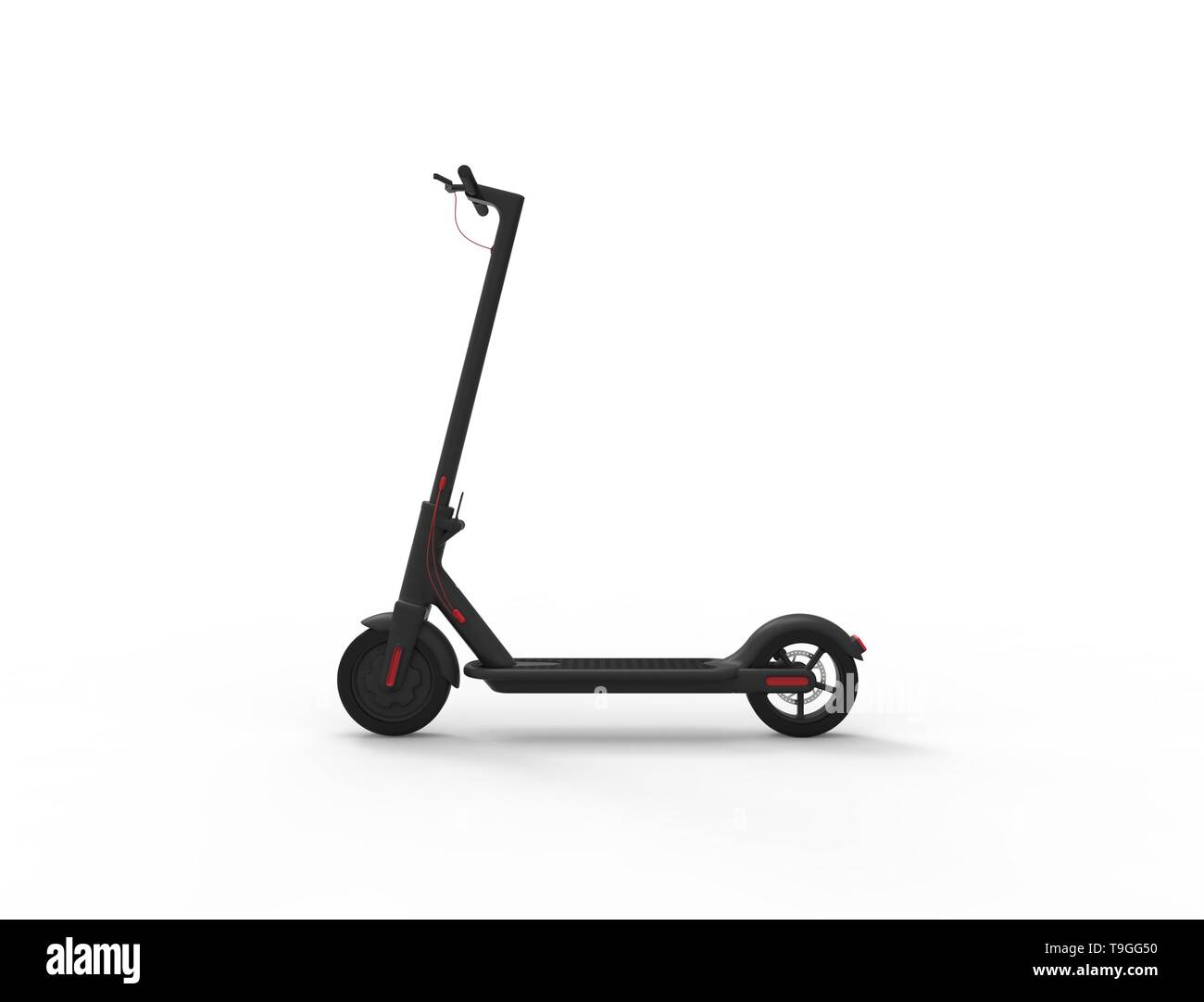 3D rendering of a electric mobility scooter isolated in white ...