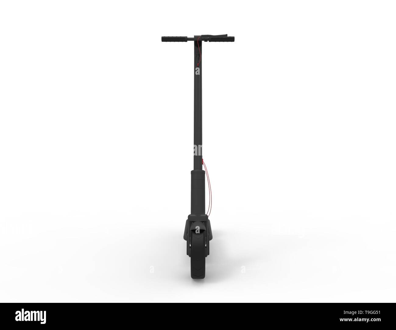 3D rendering of a electric mobility scooter isolated in white ...