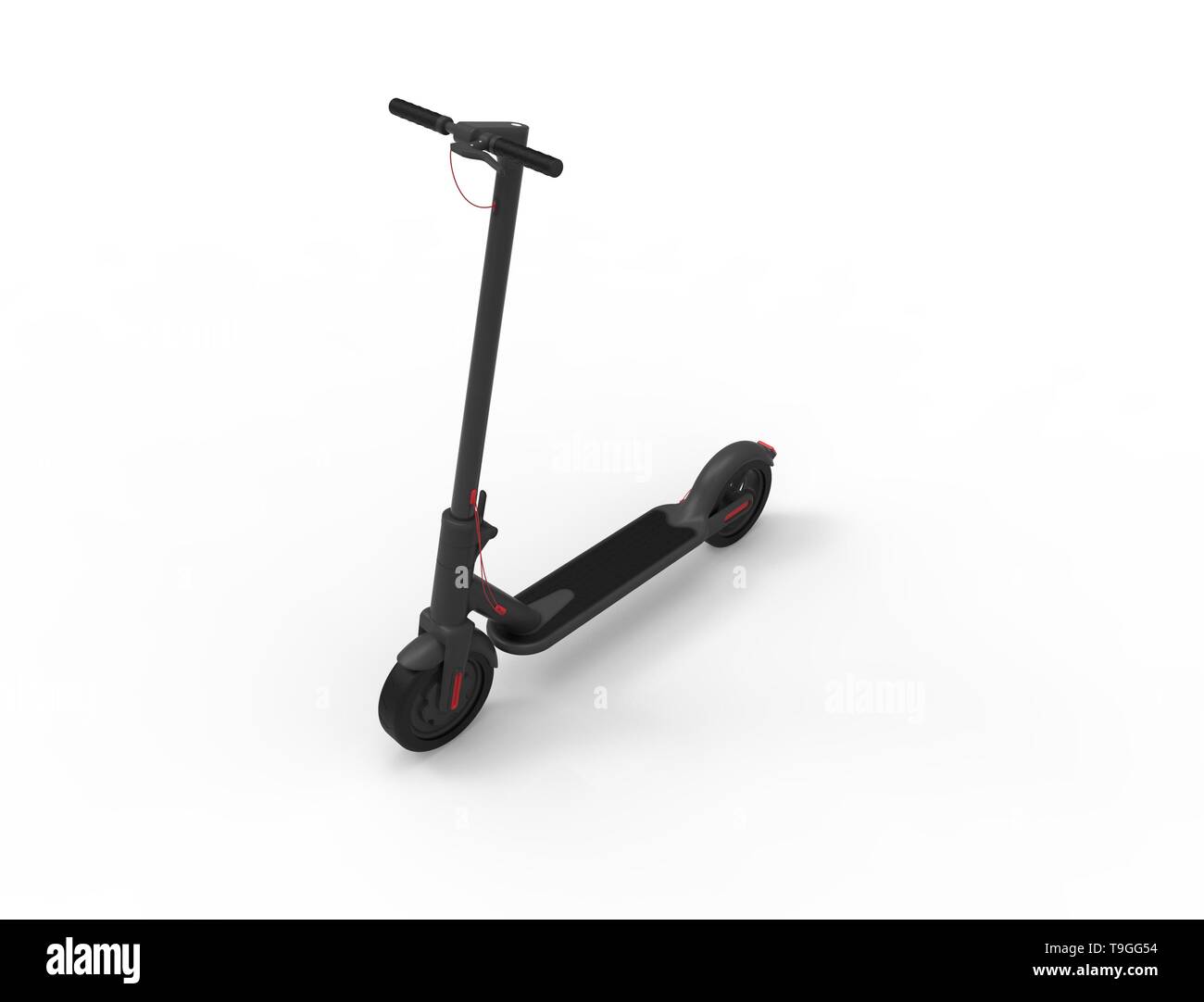 3D rendering of a electric mobility scooter isolated in white ...