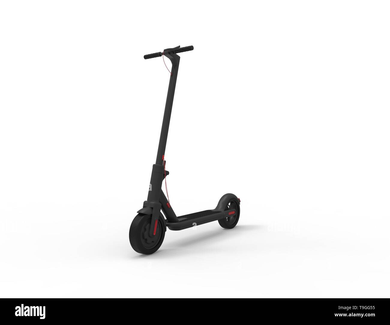 3D rendering of a electric mobility scooter isolated in white ...