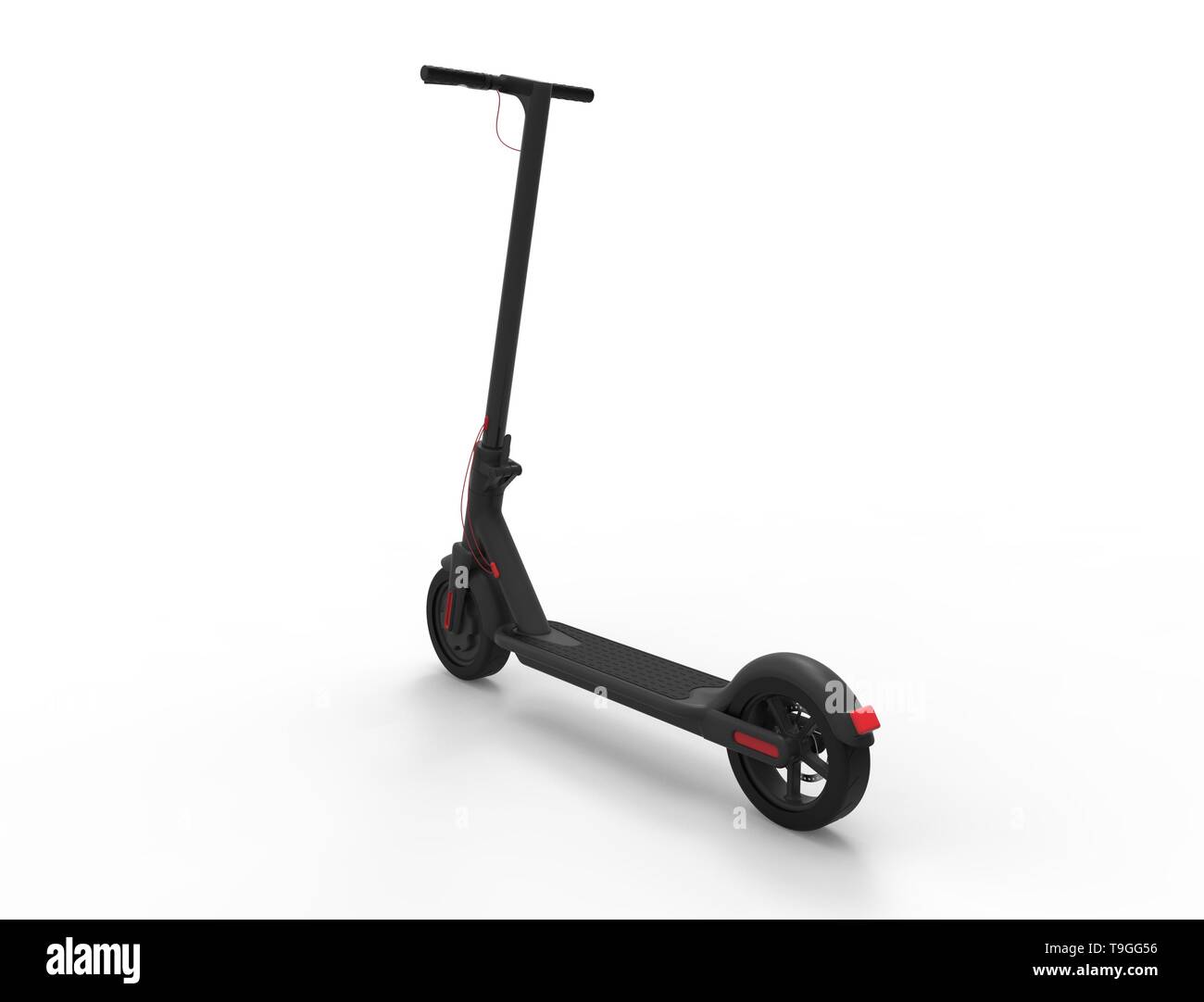 3D rendering of a electric mobility scooter isolated in white ...