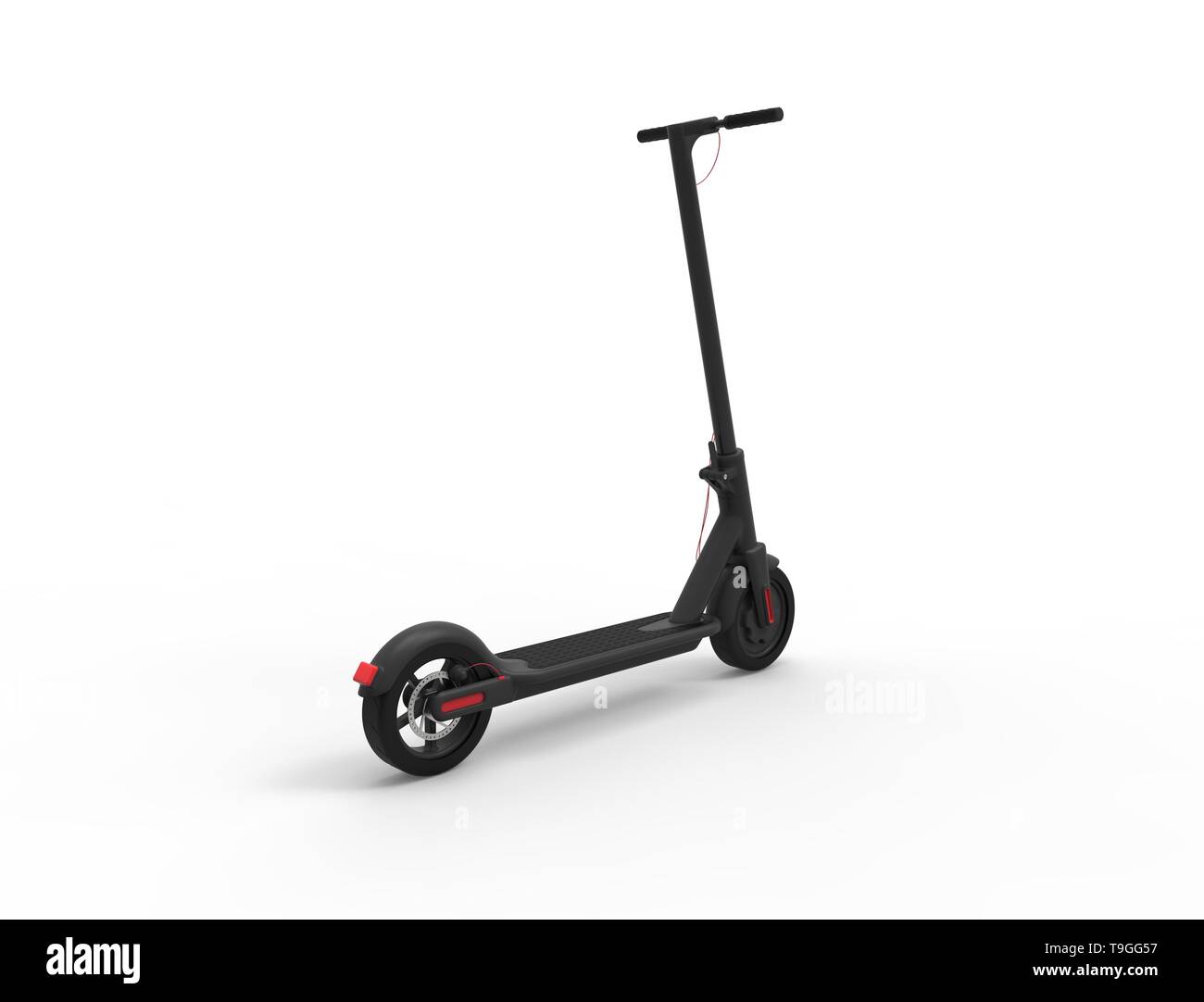 3D rendering of a electric mobility scooter isolated in white ...