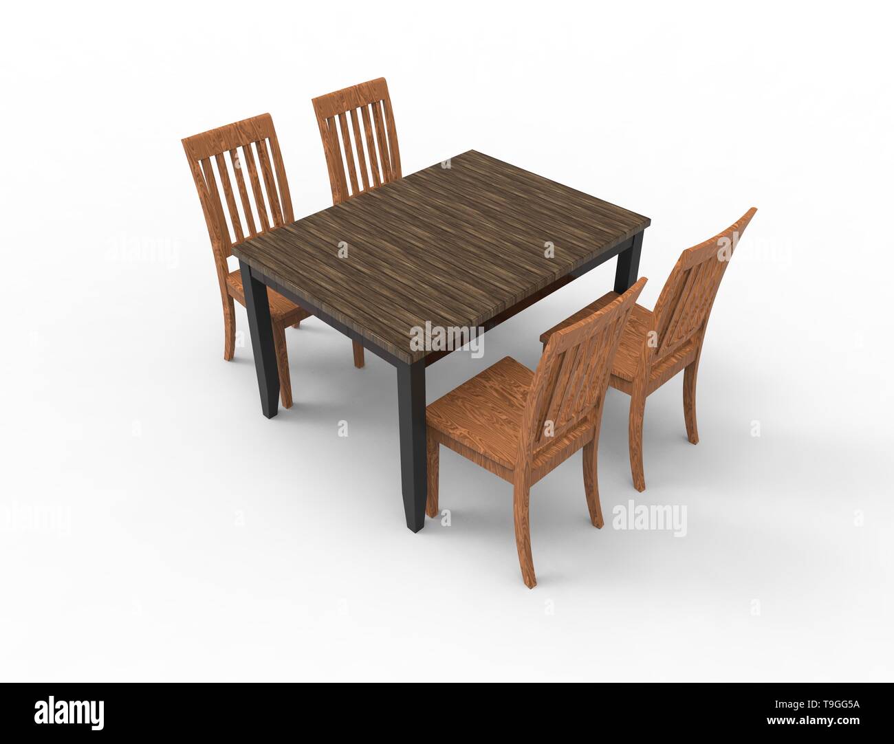 Old chairs and tables Cut Out Stock Images & Pictures - Alamy