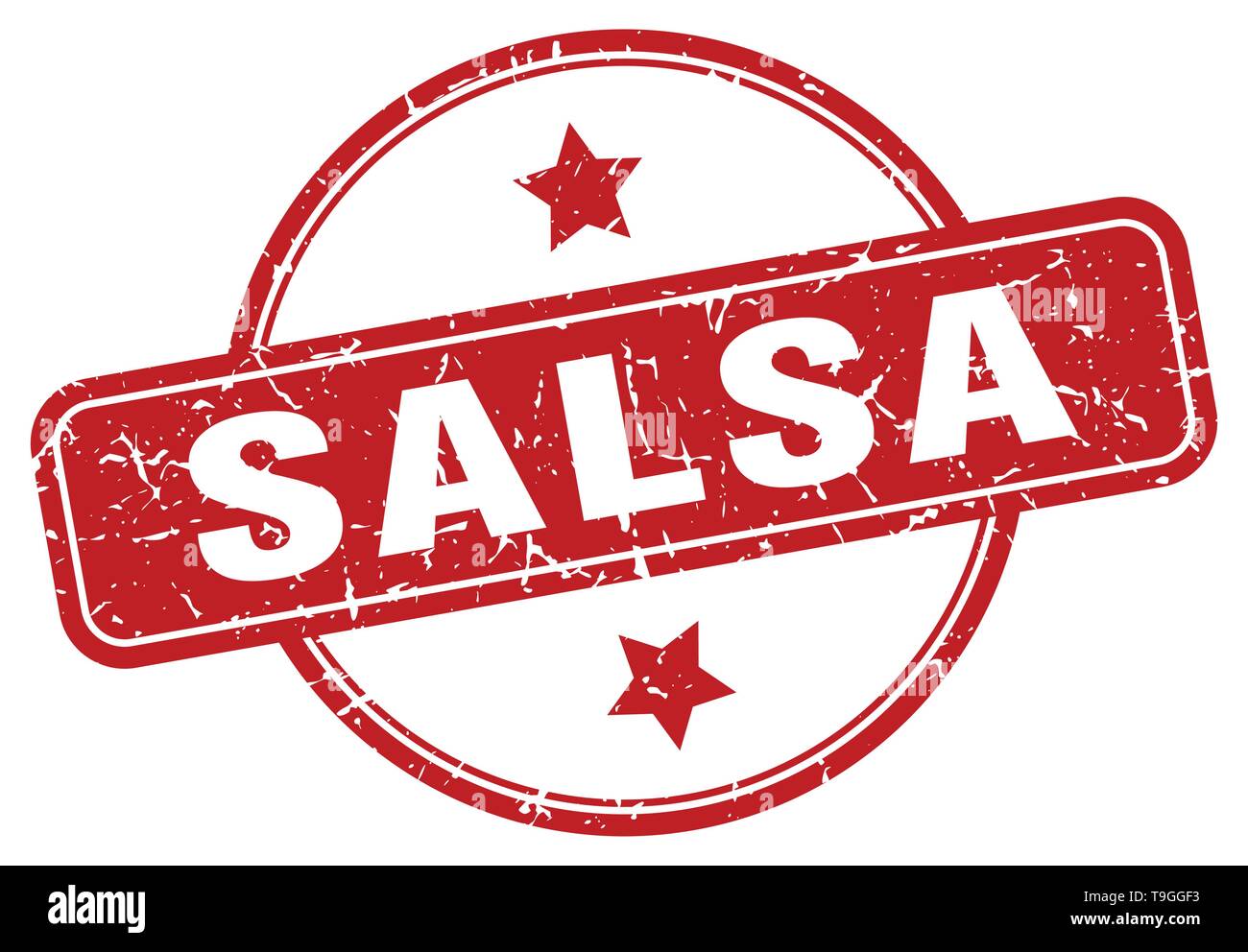 salsa vintage round isolated stamp Stock Vector Image & Art - Alamy