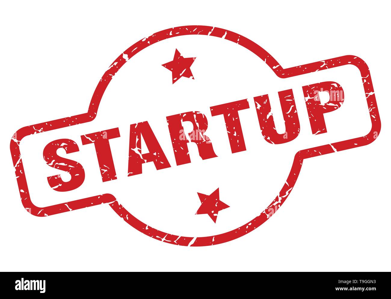 startup stamp isolated on white Stock Vector Image & Art - Alamy