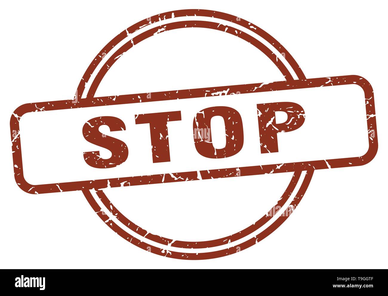 stop stamp isolated on white Stock Vector Image & Art - Alamy
