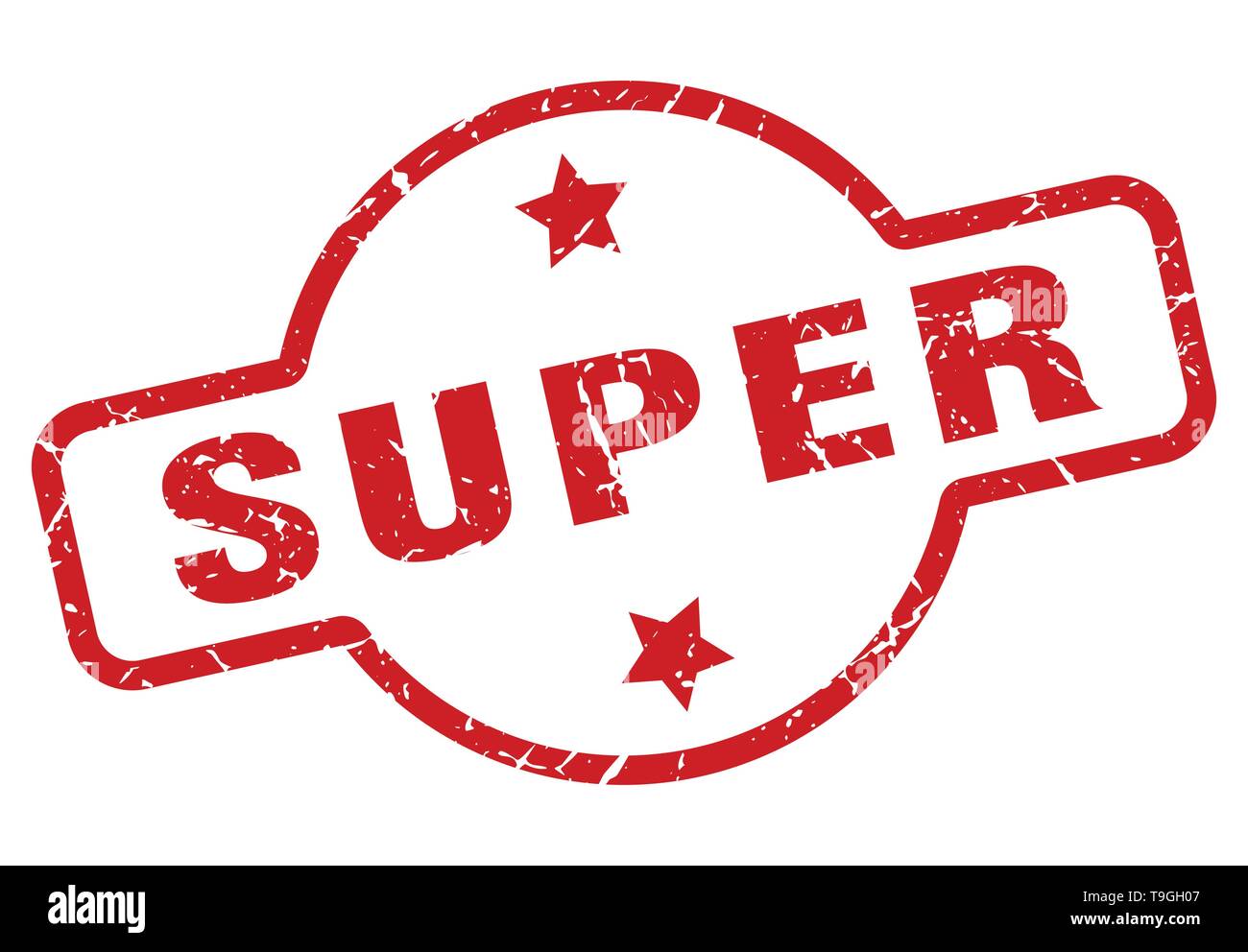 super stamp isolated on white Stock Vector Image & Art - Alamy