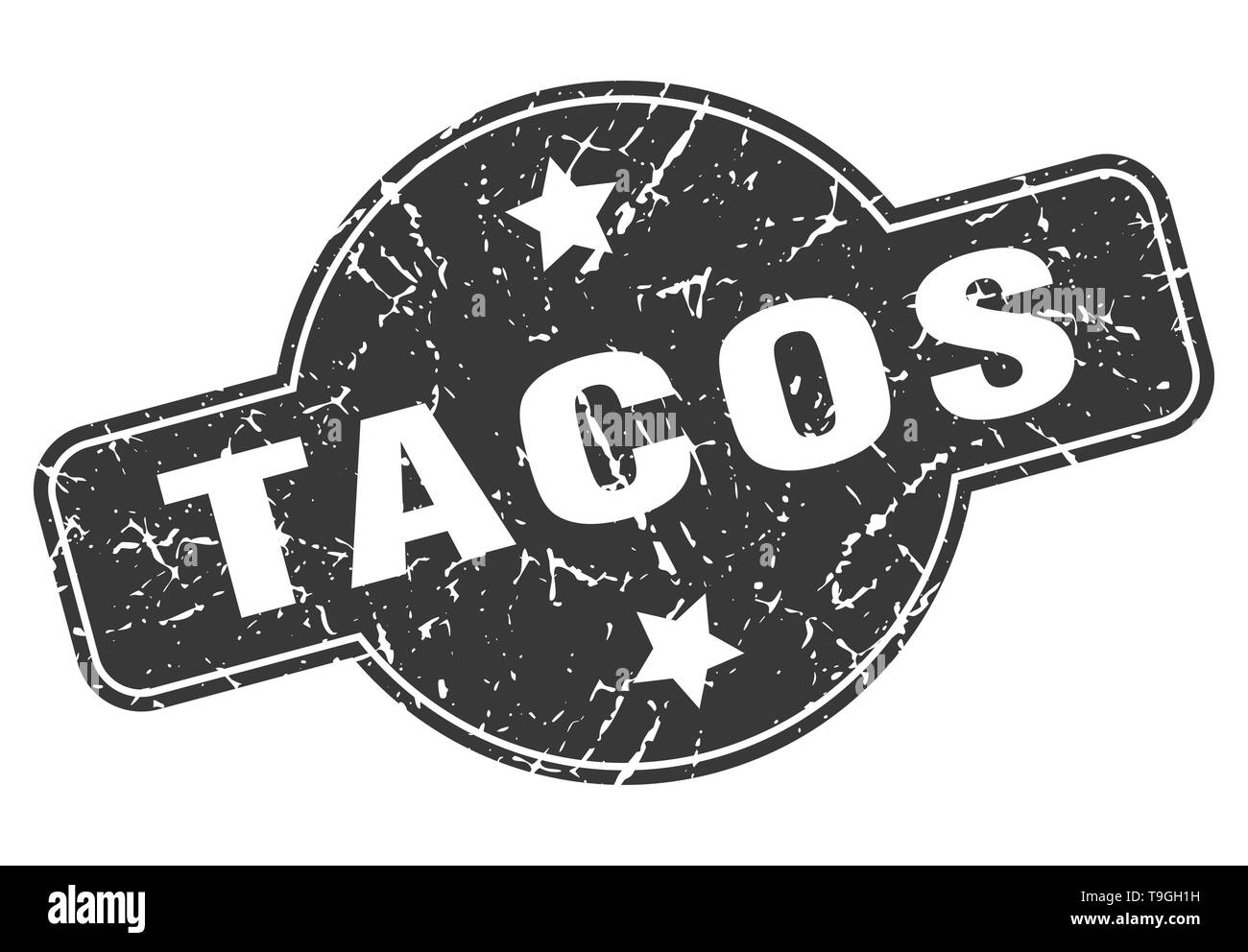 tacos round grunge isolated stamp Stock Vector Image & Art - Alamy