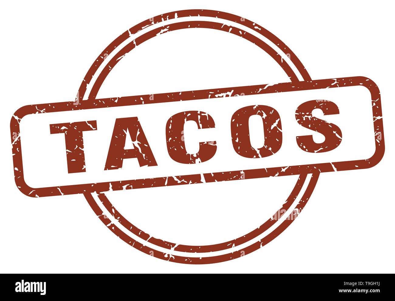 tacos stamp isolated on white Stock Vector Image & Art - Alamy